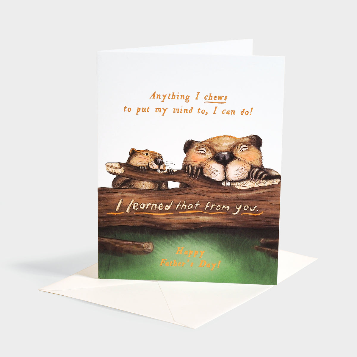 Father's Day Beavers Greeting Card – The Library Store