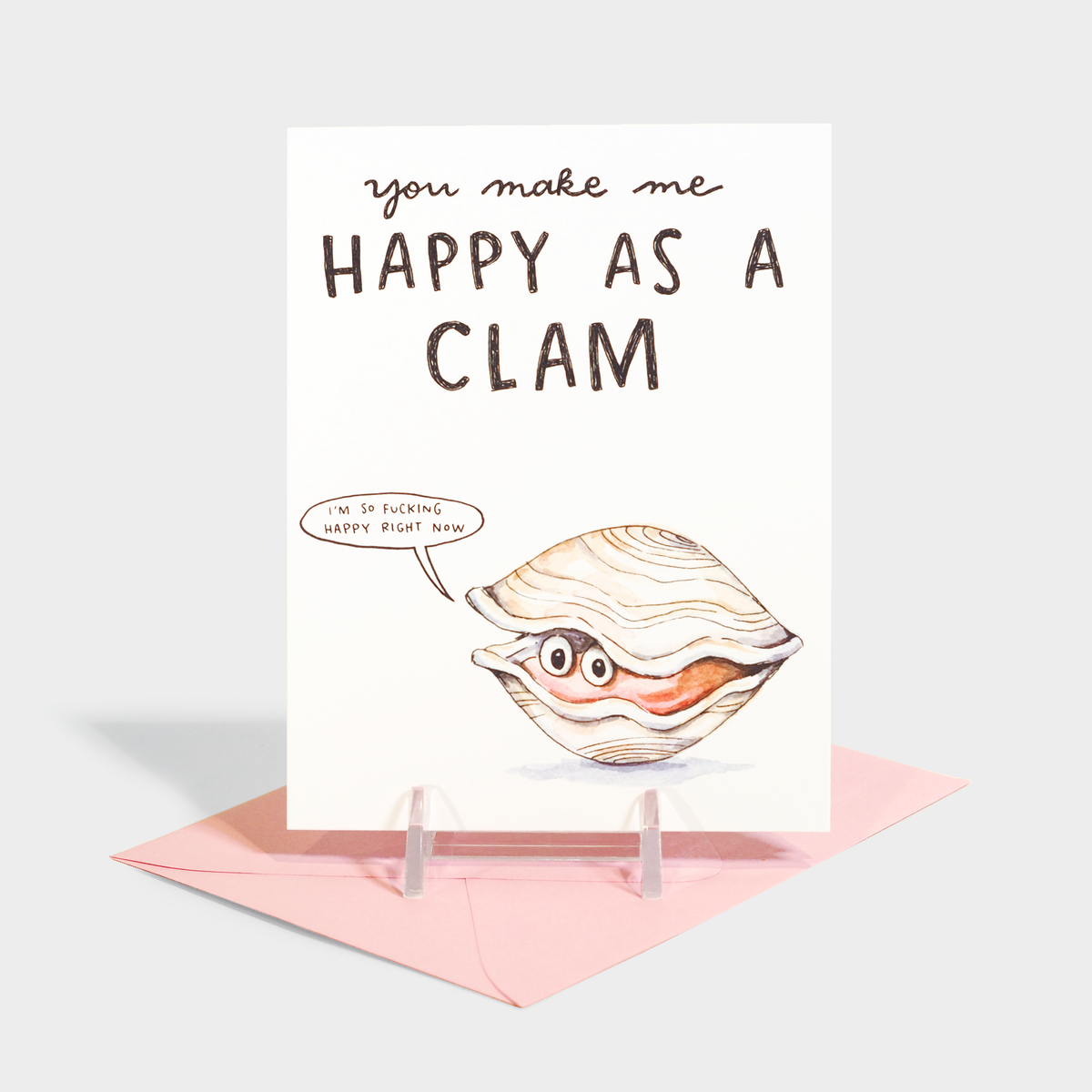 Happy As a Clam Love Card – The Library Store