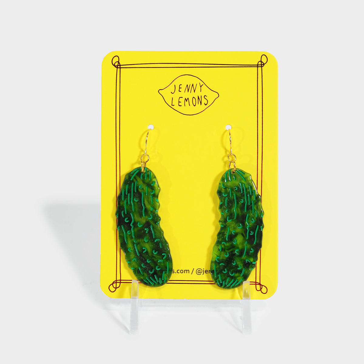 Pickle Acetate Earrings – The Library Store