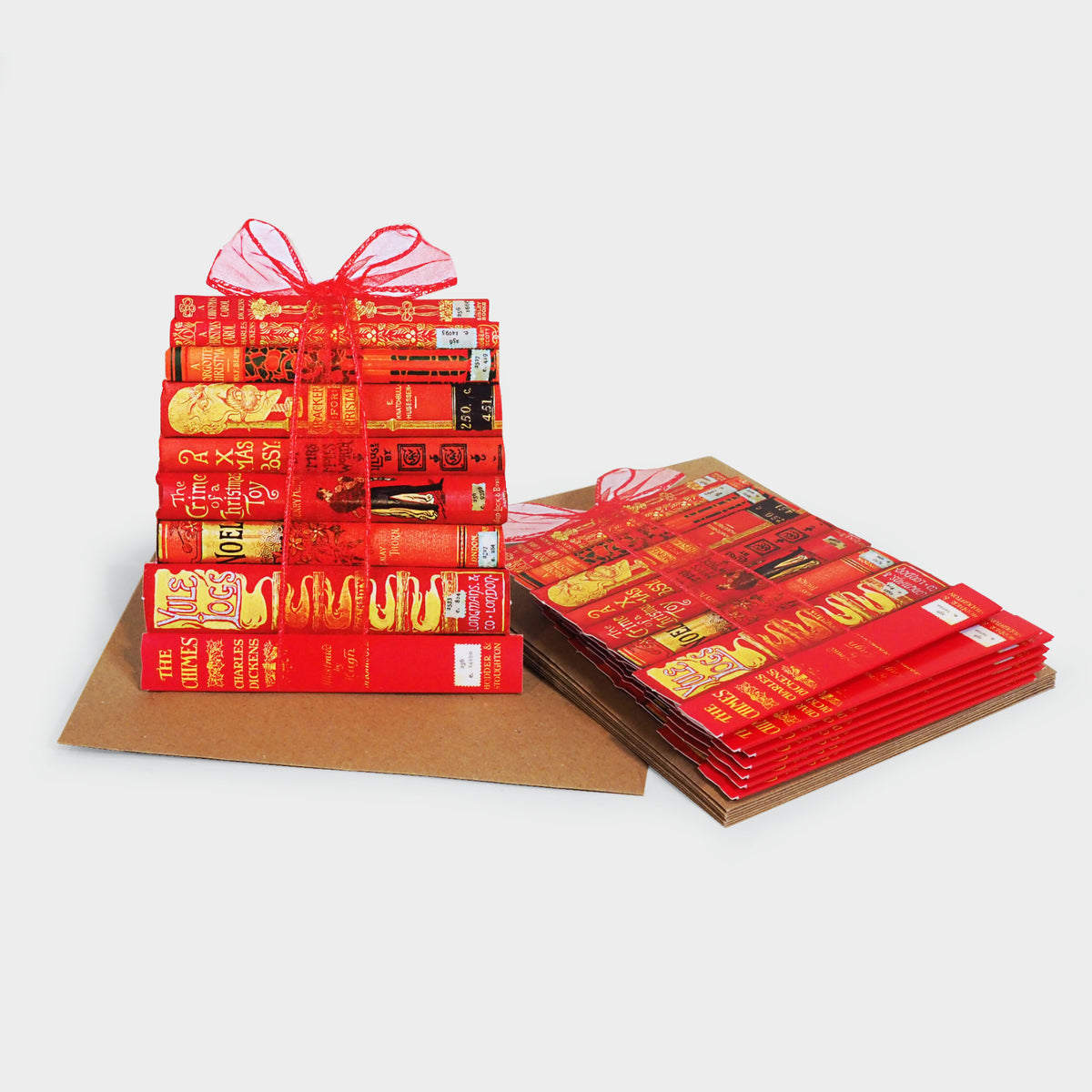 Reader's Gift in Red Boxed Holiday Cards (Set of 8) – The Library Store